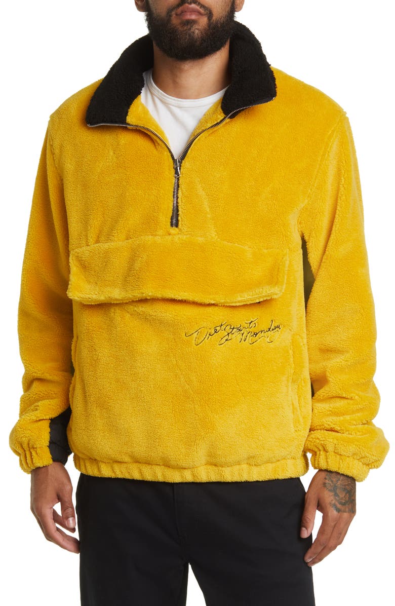 DIET STARTS MONDAY Men's Mountain Fleece Quarter Zip Pullover | Nordstrom