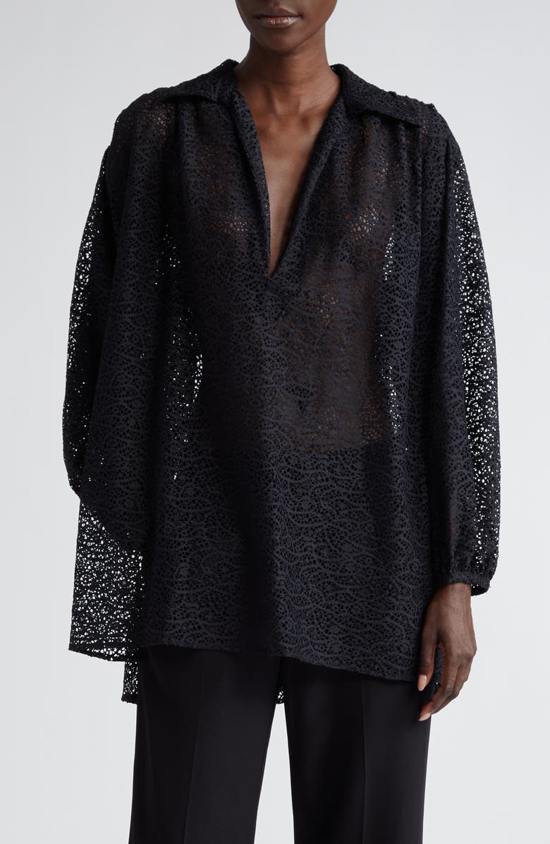 BITE Studios Nuancer Oversize Lace Top | Nordstromrack