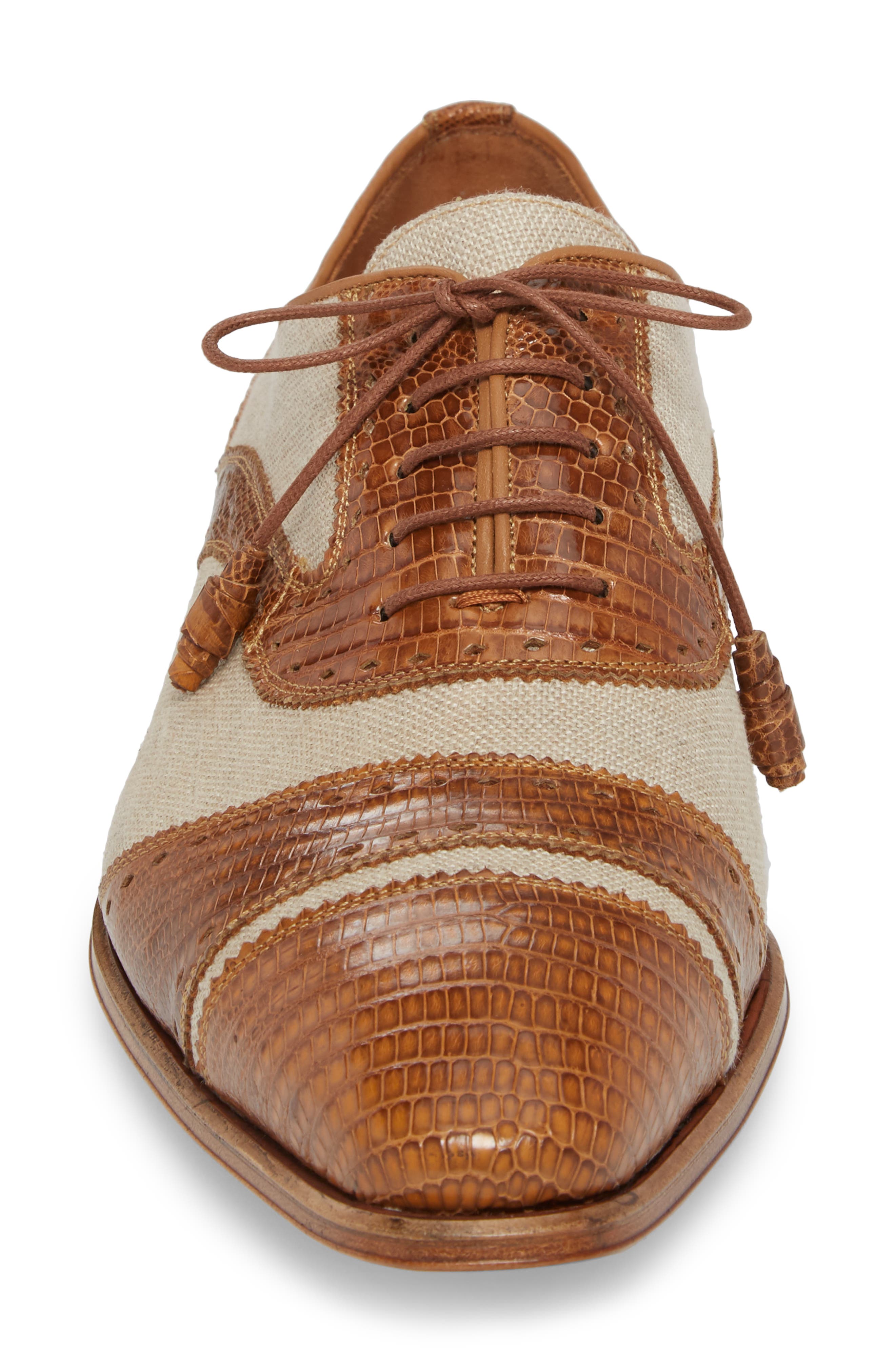 Mezlan Perseo Lizard Spectator Derby (Men) | Nordstrom