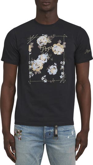 PRPS Alba Floral Embroidered Cotton Graphic T-Shirt | Nordstrom