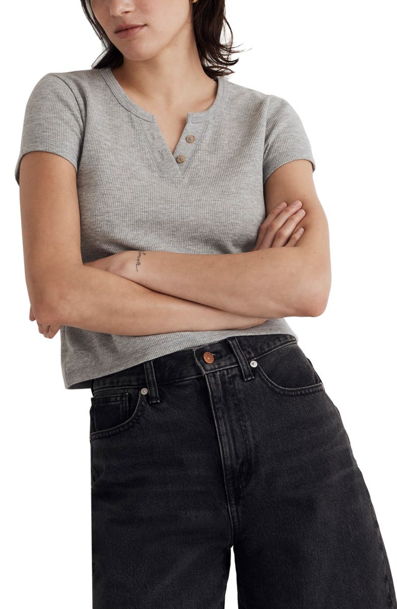 Madewell Split Neck Henley T-Shirt | Nordstromrack