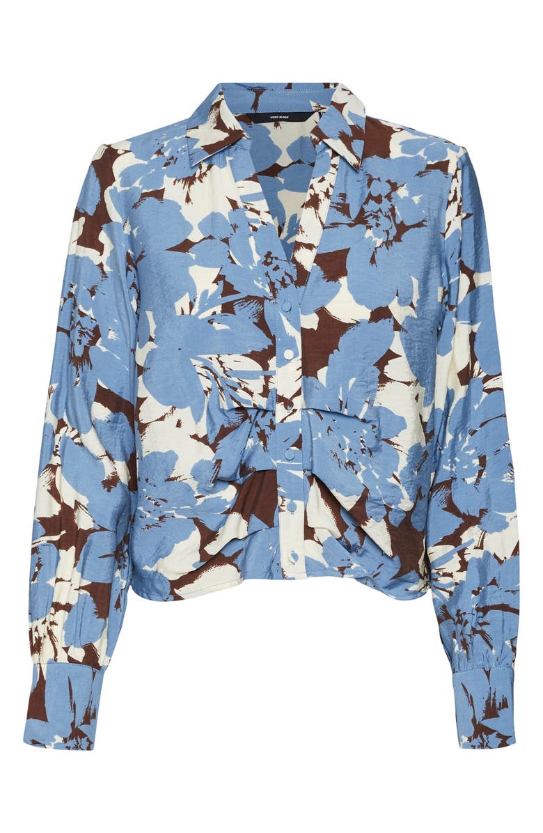 VERO MODA Brita Berta Floral Print Button-Up Shirt | Nordstromrack