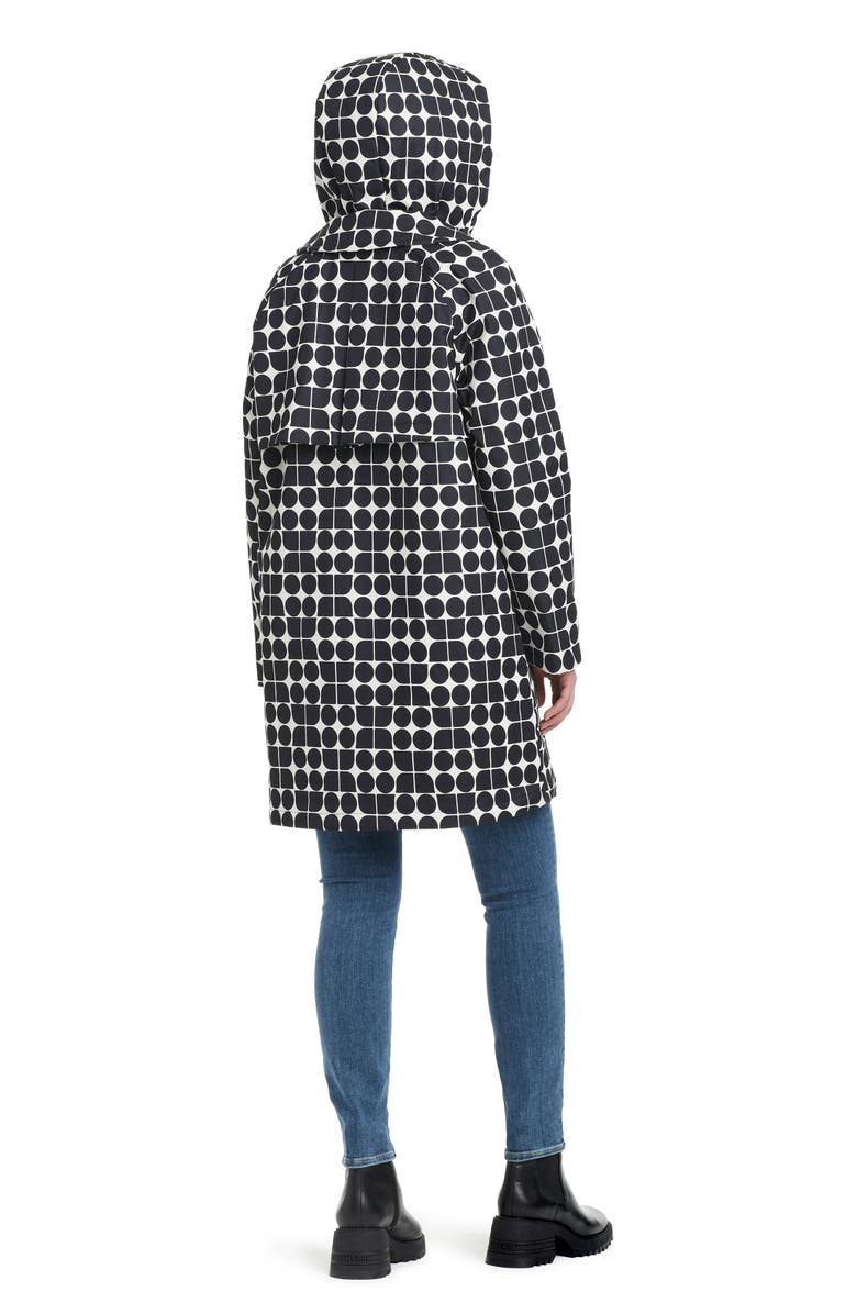 Kate Spade New York water resistant raincoat with removable hood ...