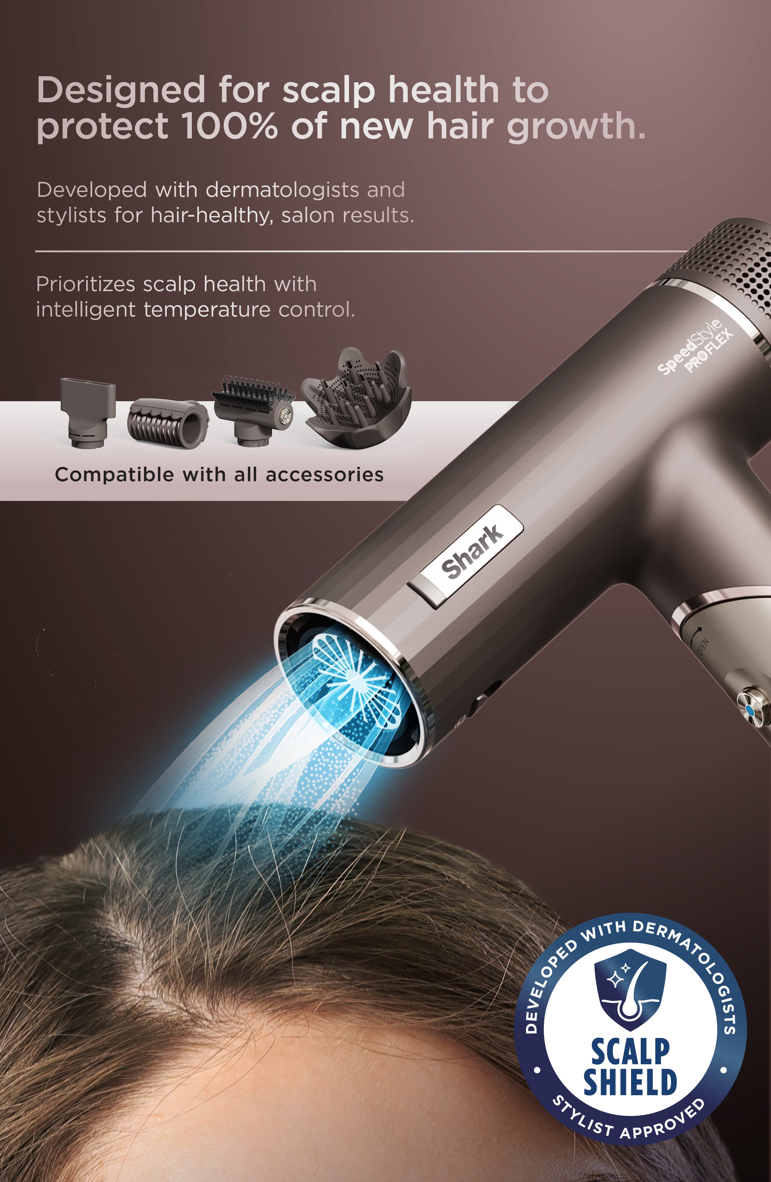 SHARK SpeedStyle Pro FLEX Professional Performance High-Velocity Hair ...