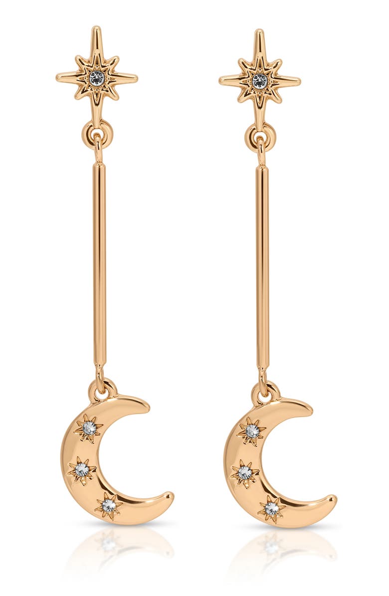 Ettika Star & Moon Linear Drop Earrings | Nordstromrack