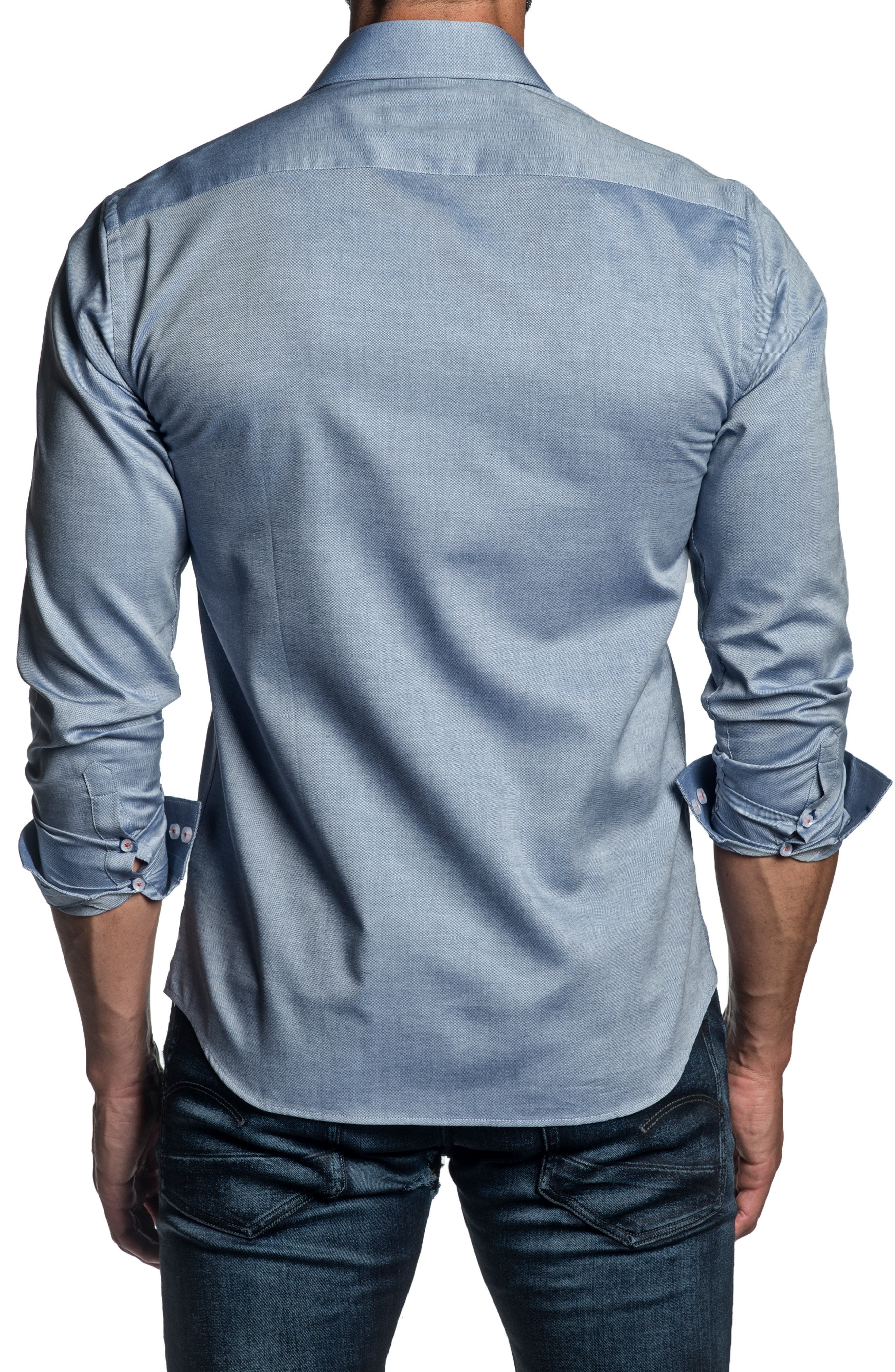 Jared Lang Regular Fit Solid Button-Up Shirt | Nordstrom
