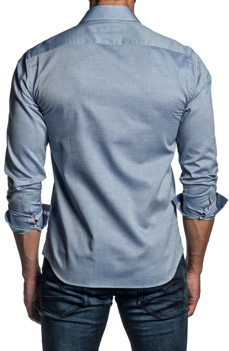 Jared Lang Regular Fit Solid Button-Up Shirt | Nordstrom