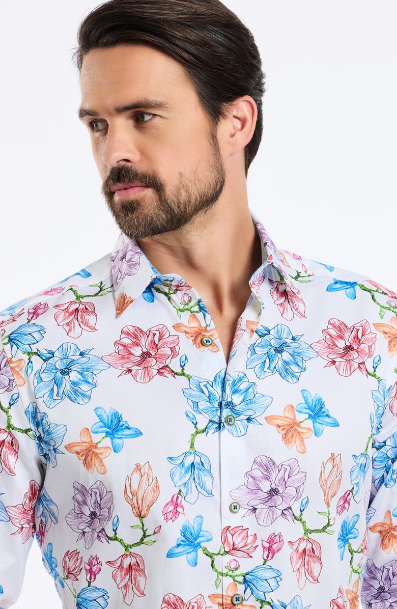 Robert Graham Harroway Cotton Button-Up Shirt | Nordstromrack