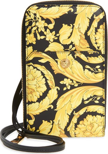 Versace Barocco Zip Around Leather Wallet | Nordstrom