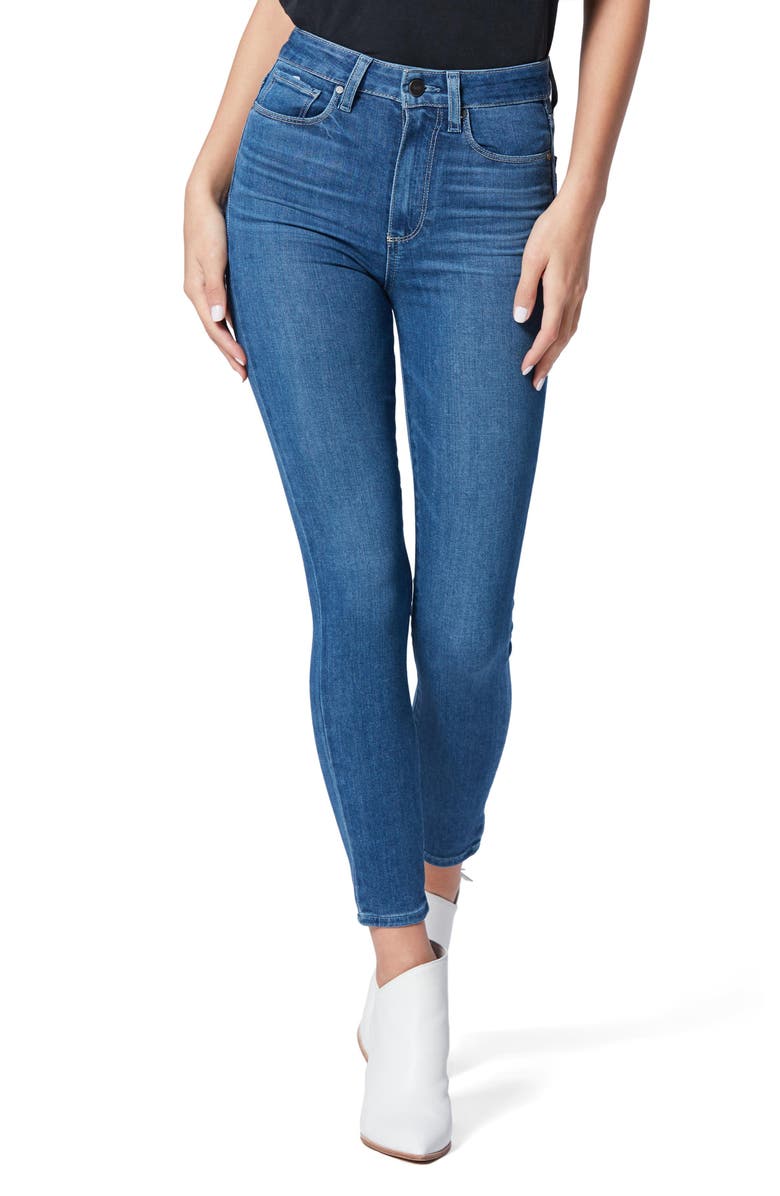 PAIGE Transcend Margot High Waist Crop Skinny Jeans | Nordstromrack