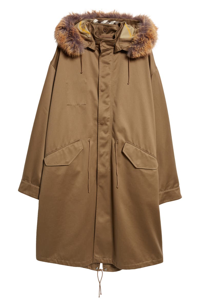 Burberry Water Resistant Coat with Removable Faux Fur Trim | Nordstromrack