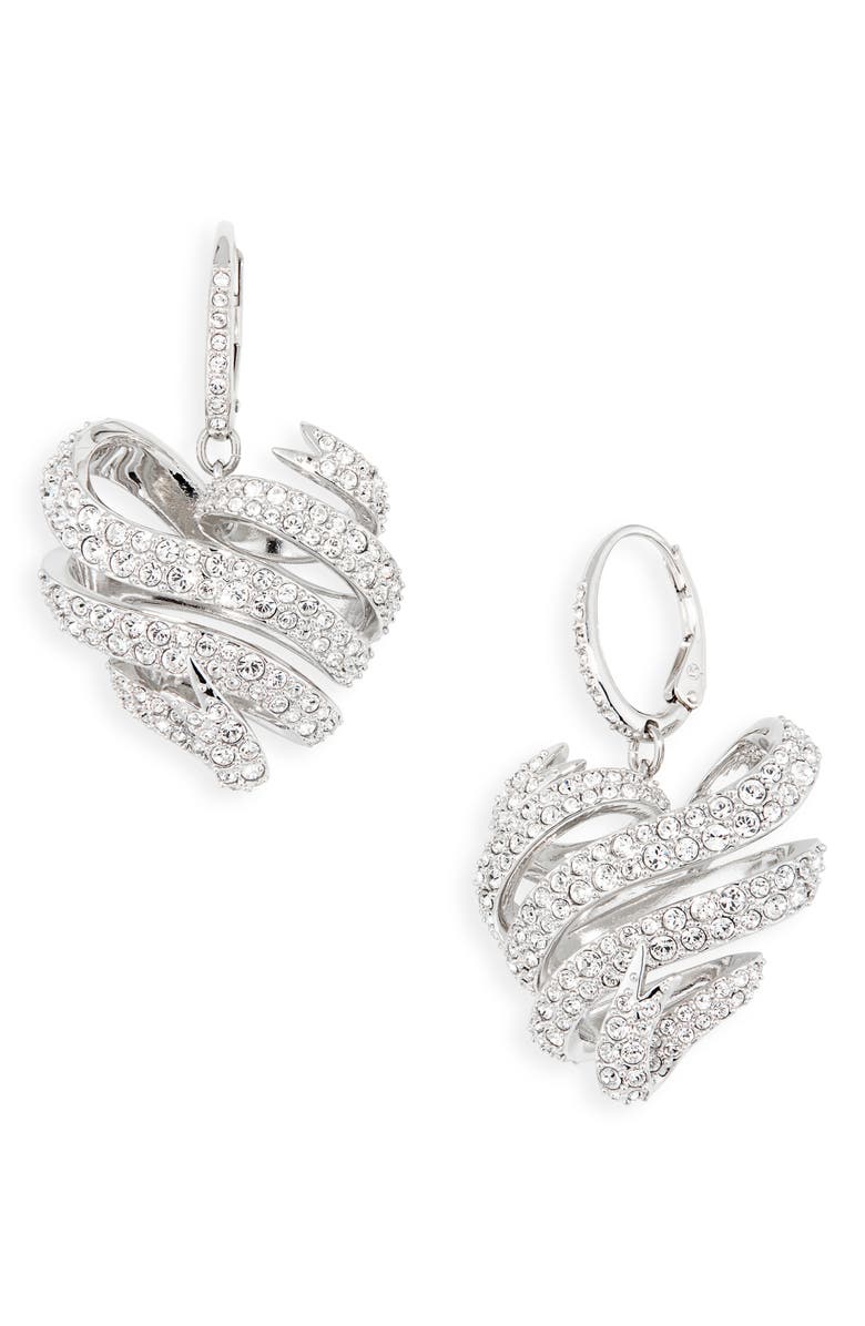 Swarovski Volta Crystal Heart Drop Earrings | Nordstromrack