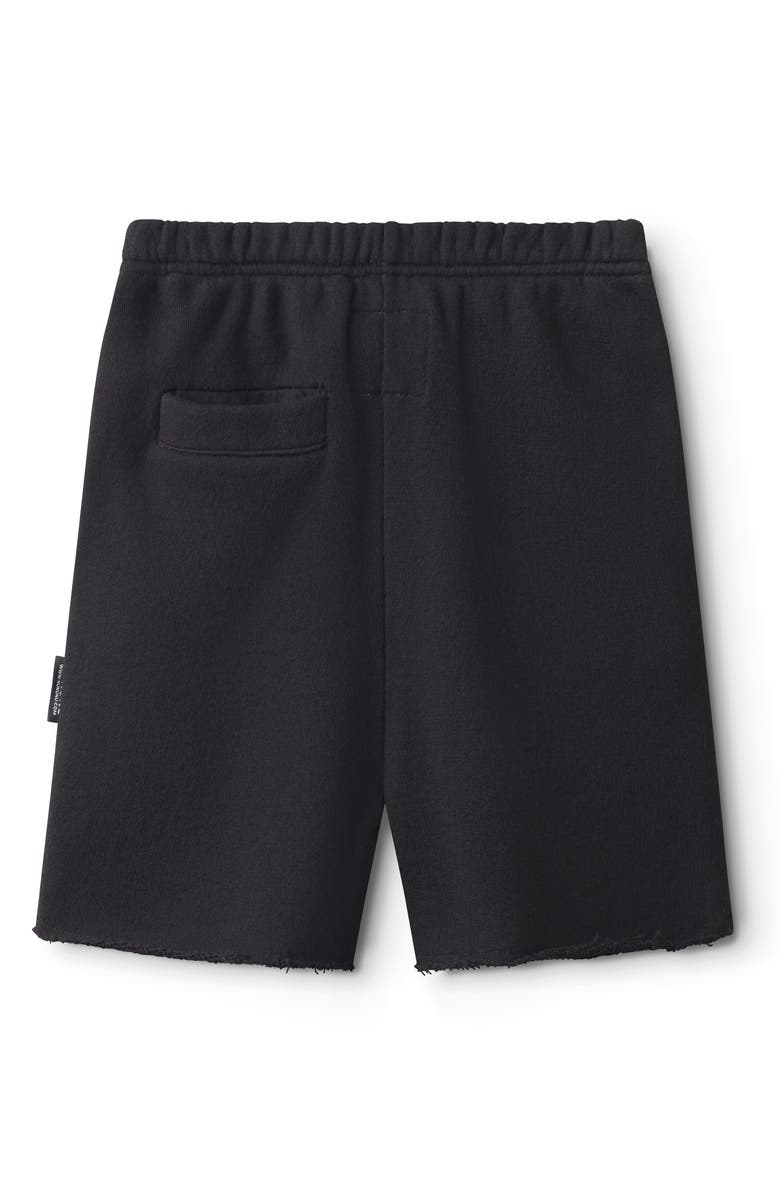 Nununu Kids' Paint Spatter Raw Hem Cotton Sweat Shorts | Nordstromrack