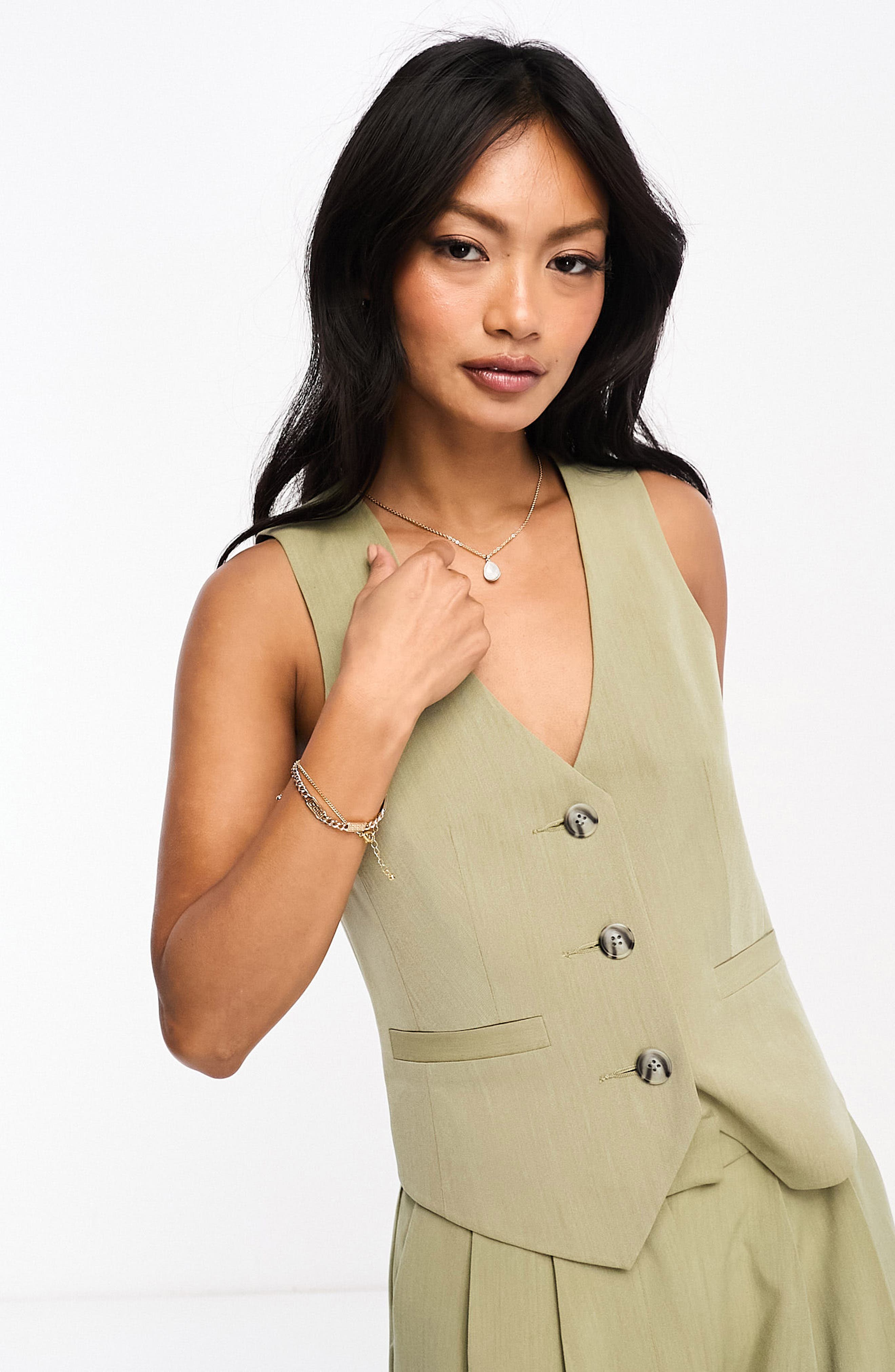 ASOS DESIGN Button-Up Vest | Nordstromrack