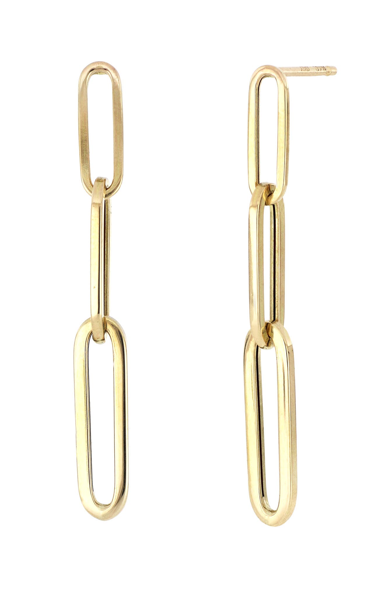 Bony Levy 14K Gold Chain Link Linear Drop Earrings | Nordstromrack