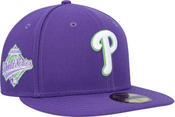 New Era Men's New Era Purple Philadelphia Phillies Lime Side Patch ...