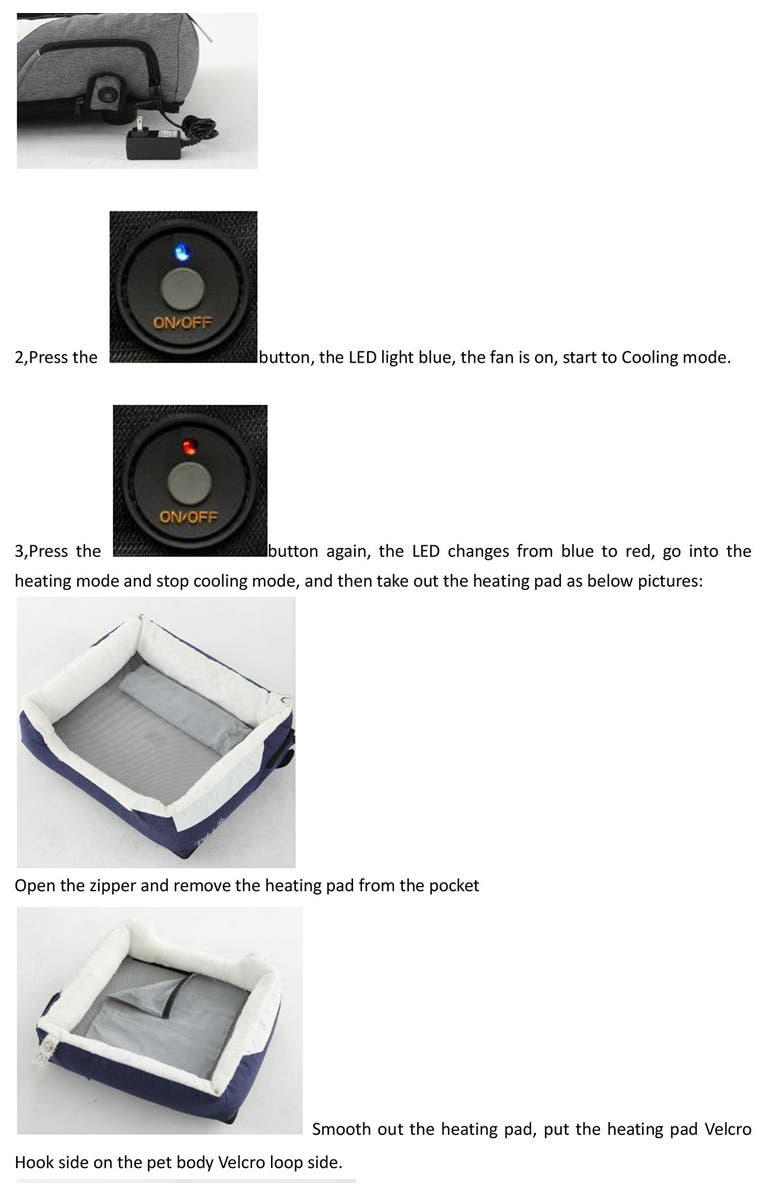 PET LIFE "Dream Smart" Electronic Heating and Cooling Smart Pet Bed ...