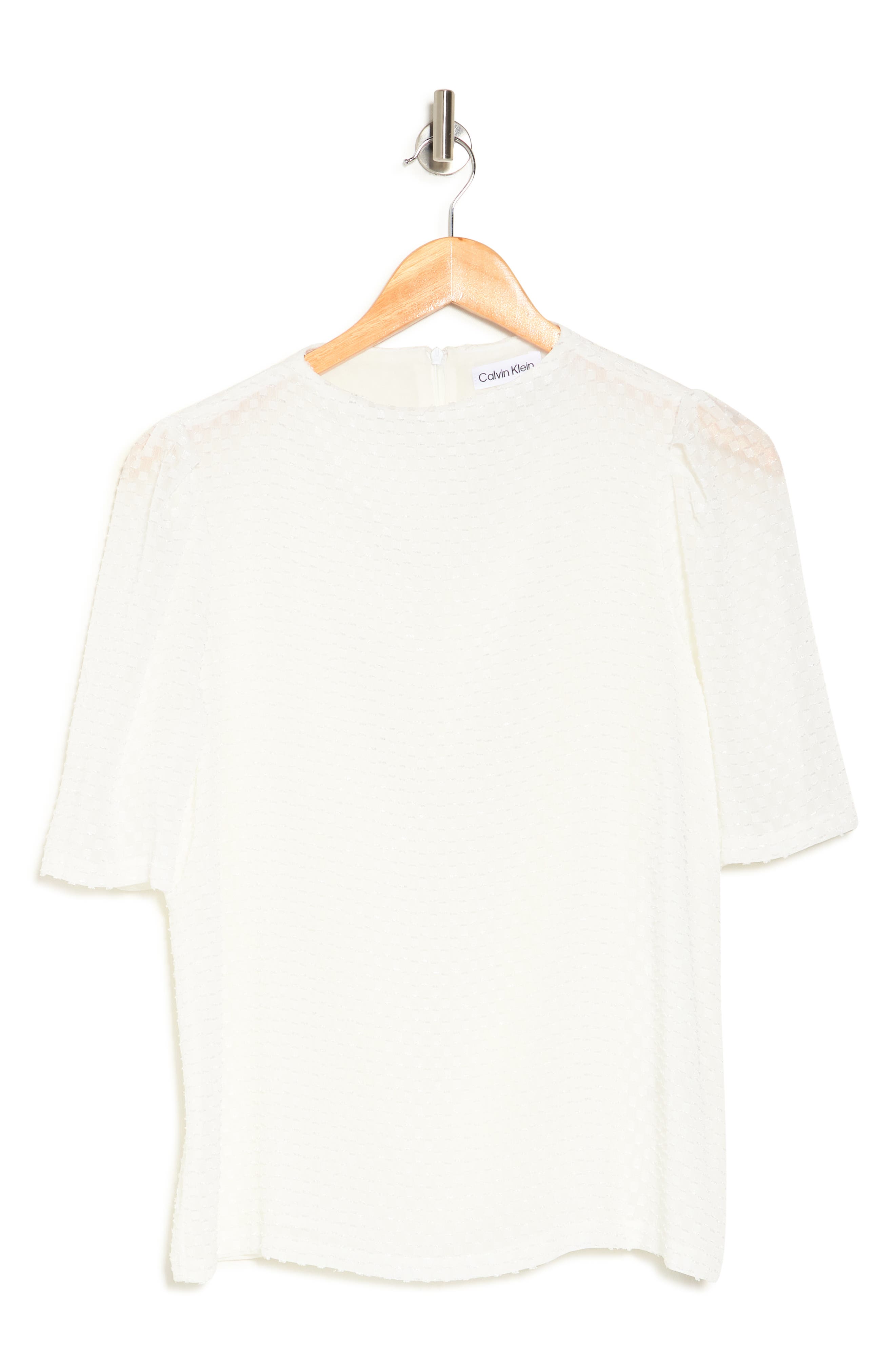 Calvin Klein Clip Dot Elbow Sleeve Top | Nordstromrack