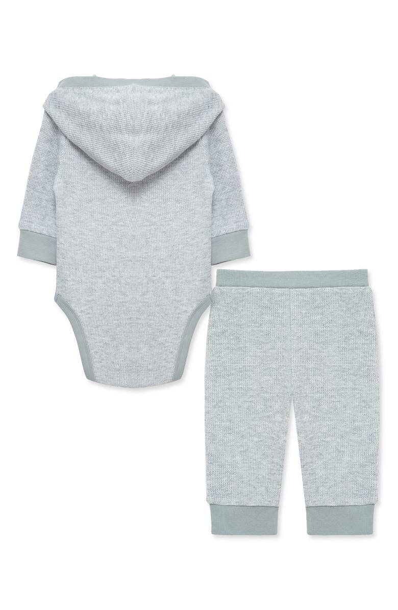 Little Me Waffle Knit Bodysuit & Pants Set | Nordstromrack