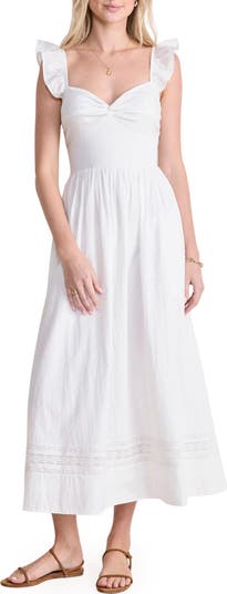 vineyard vines Ariana Clip Dot Cotton Maxi Dress | Nordstrom