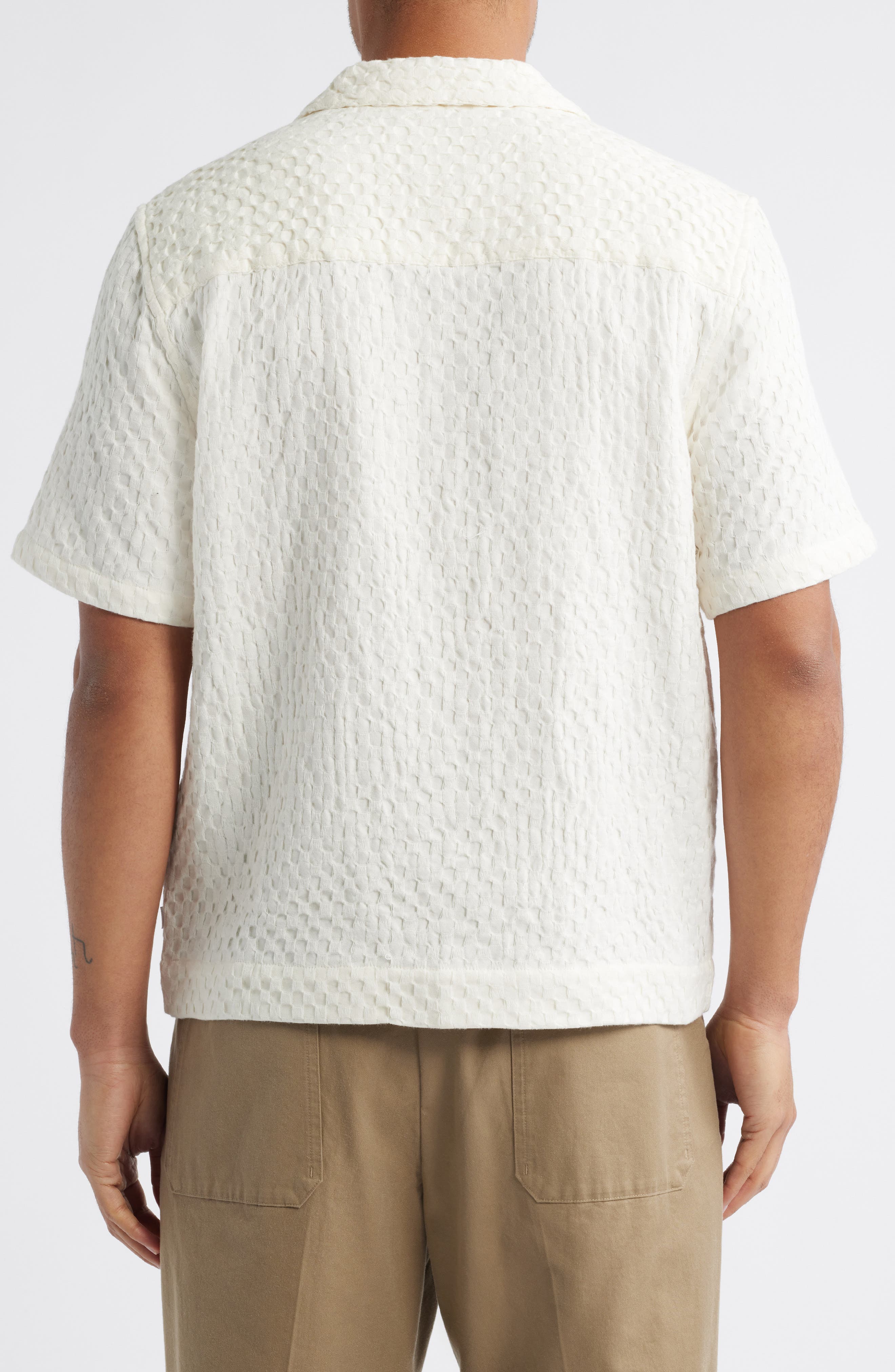 Wax London Lido Boxy Dobby Camp Shirt | Nordstromrack
