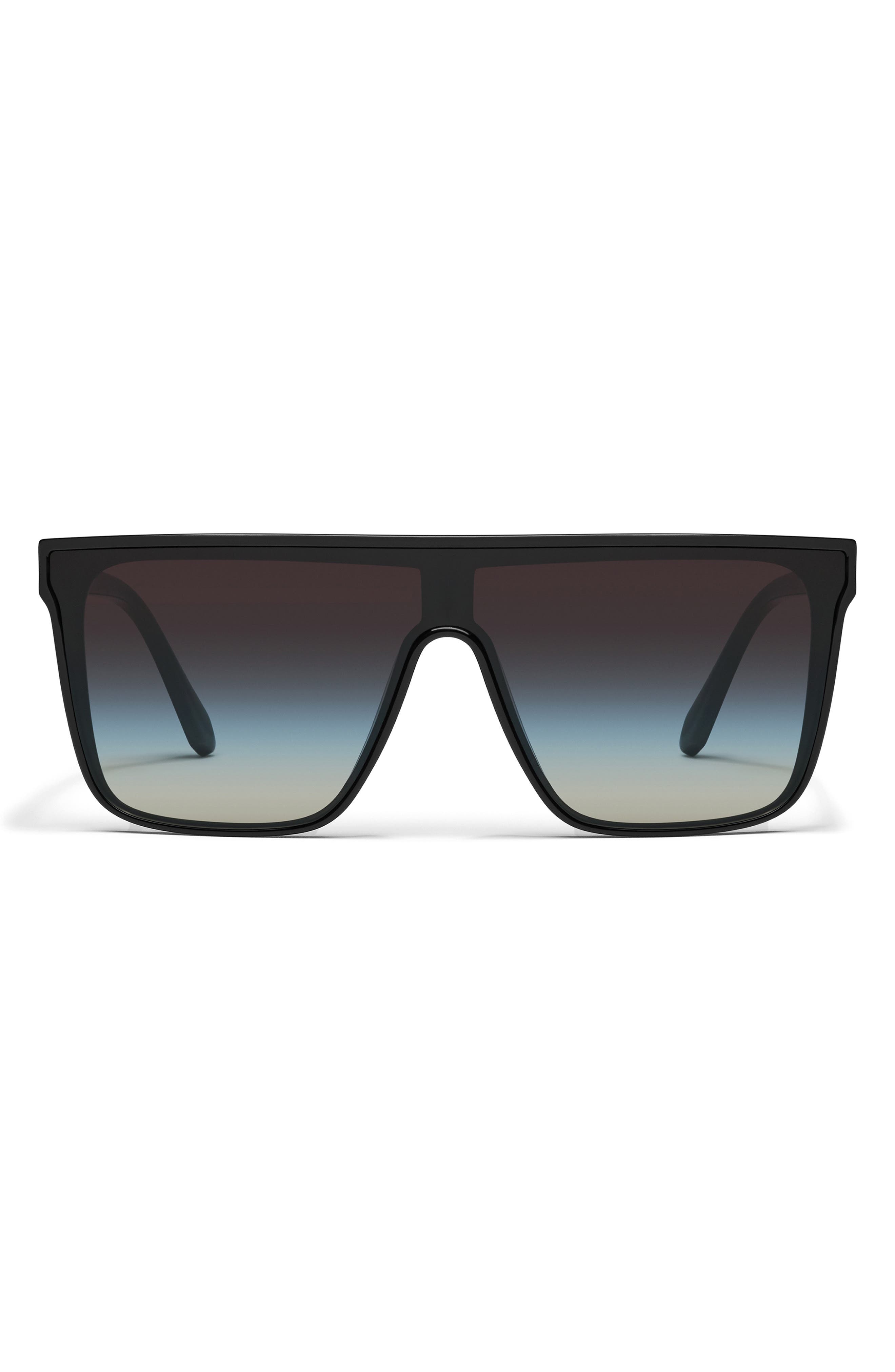 QUAY Nightfall Oversize 138mm Gradient Shield Sunglasses | Nordstrom