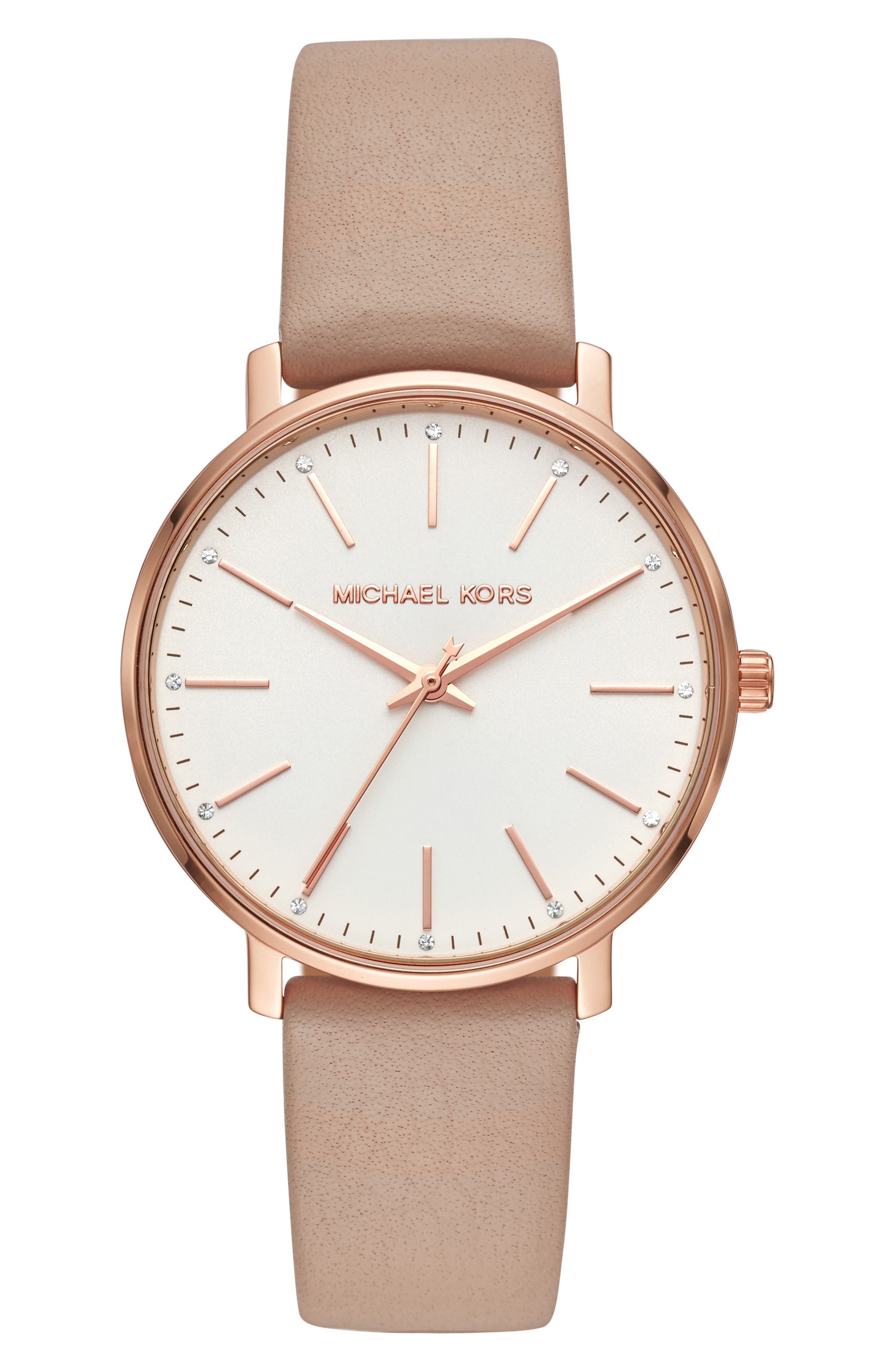 Michael Kors Pyper Leather Strap Watch, 38mm | Nordstrom
