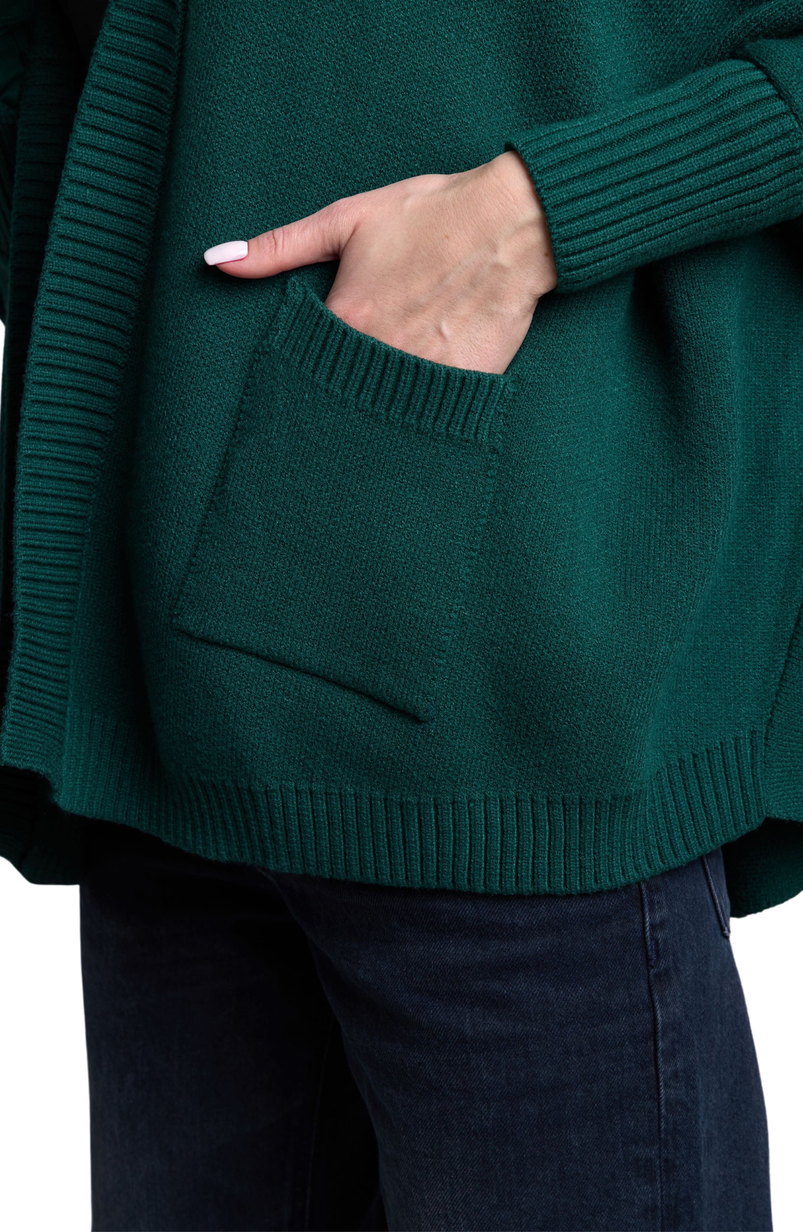 SAACHI Oversize Ribbed Knit Cardigan | Nordstromrack
