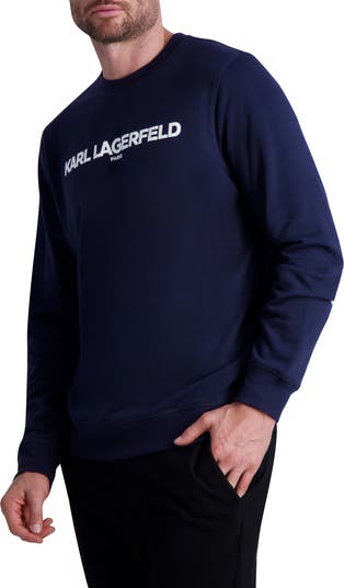 KARL LAGERFELD PARIS French Terry Logo Sweatshirt | Nordstromrack