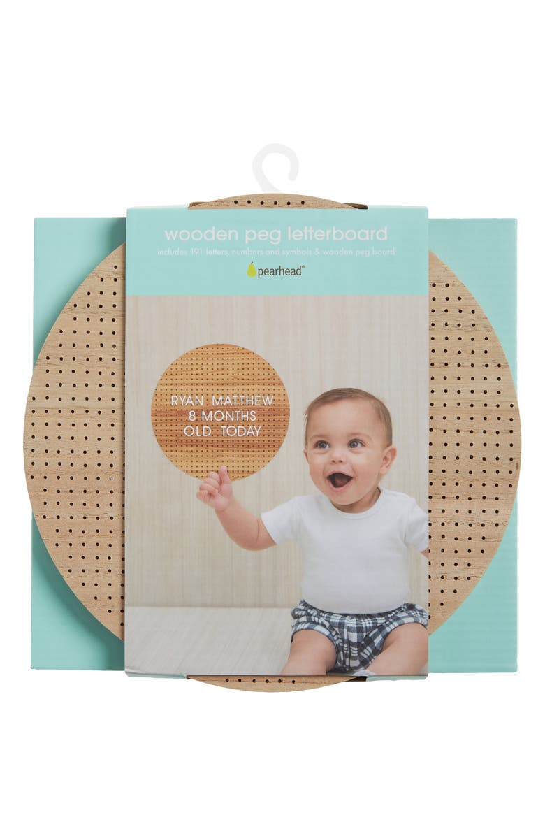 Pearhead Round Wooden Peg Letterboard | Nordstromrack