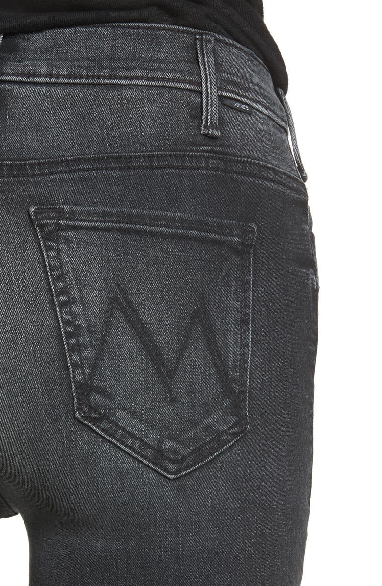 MOTHER The Hustler High Waist Frayed Ankle Jeans | Nordstrom