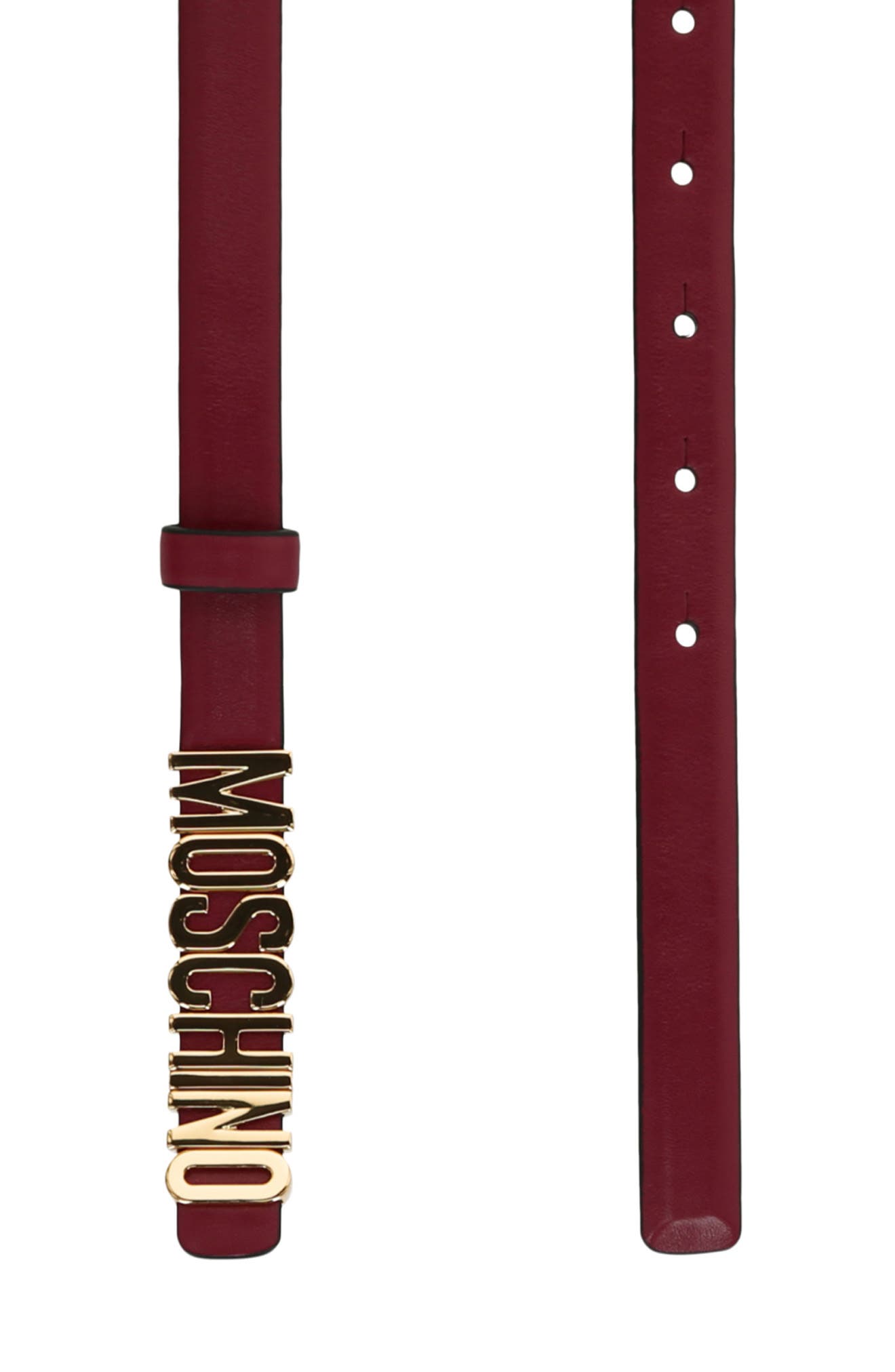 Moschino Logo Leather Belt | Nordstromrack