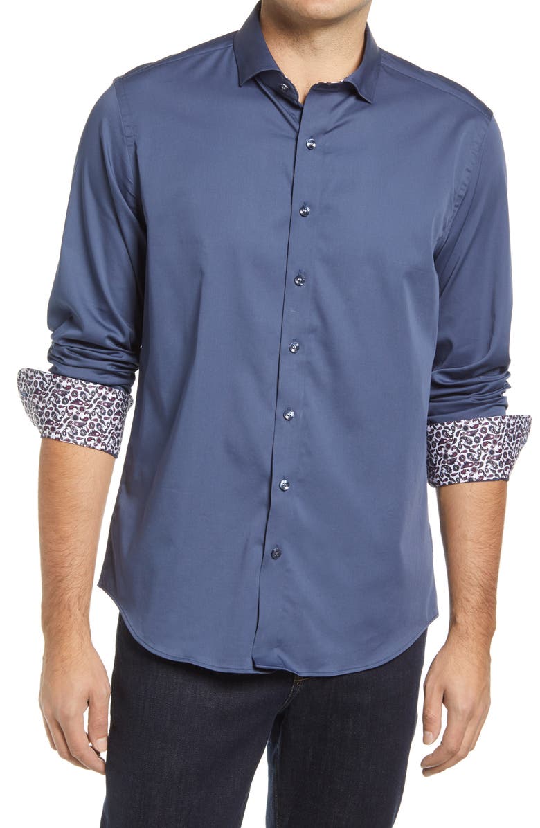 Stone Rose DryTouch Sateen Button-Up Shirt | Nordstromrack