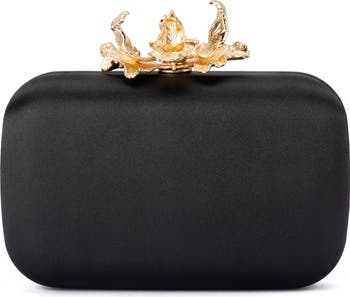 Olga Berg Adele Orchid Lock Frame Clutch | Nordstrom