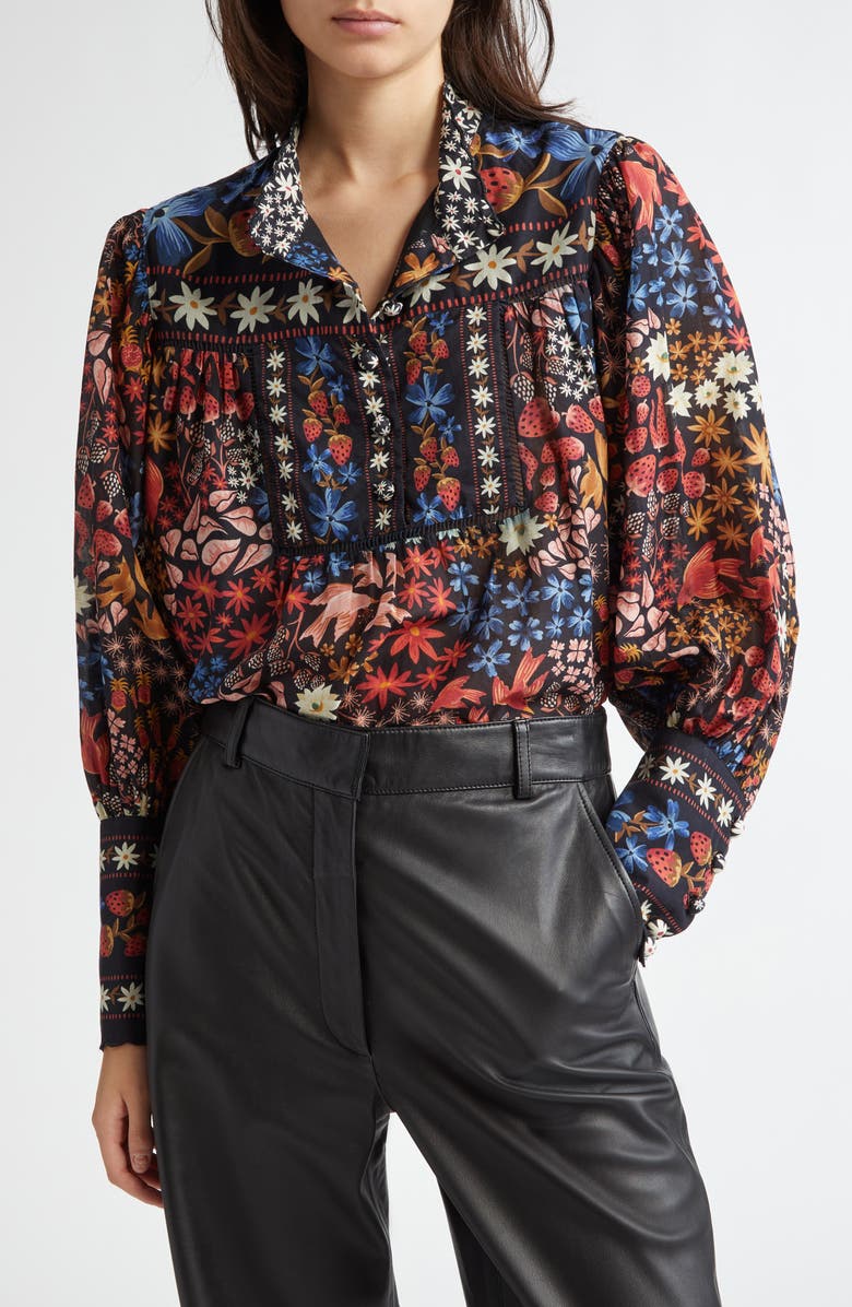 FARM Rio Juju's Garden Button-Up Top | Nordstromrack