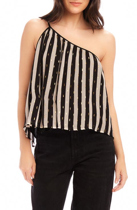 Women's Black Striped Tops | Nordstrom
