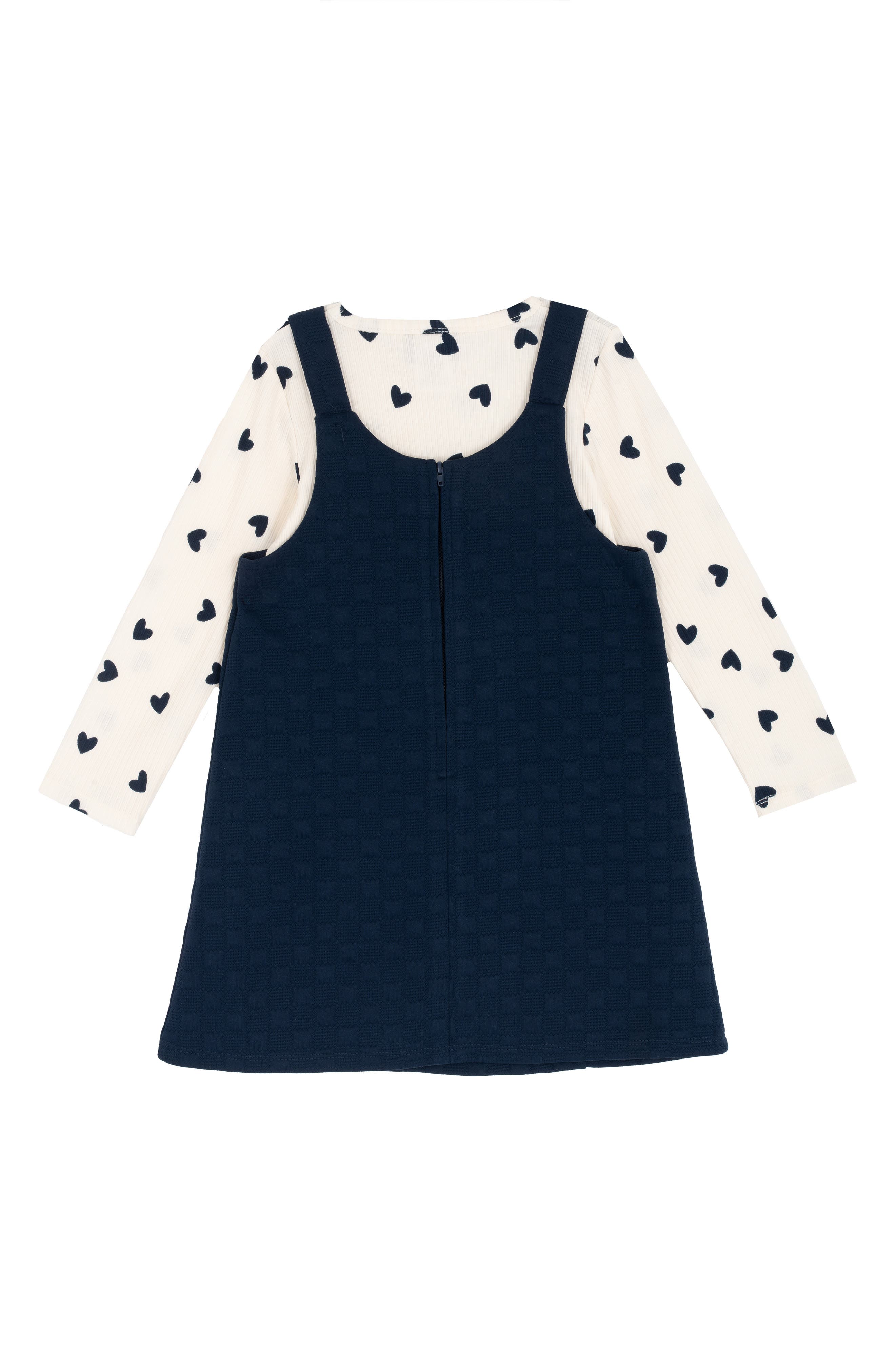 Rare Editions Kids' Two-Piece Heart Pocket Jumper Dress Set | Nordstromrack