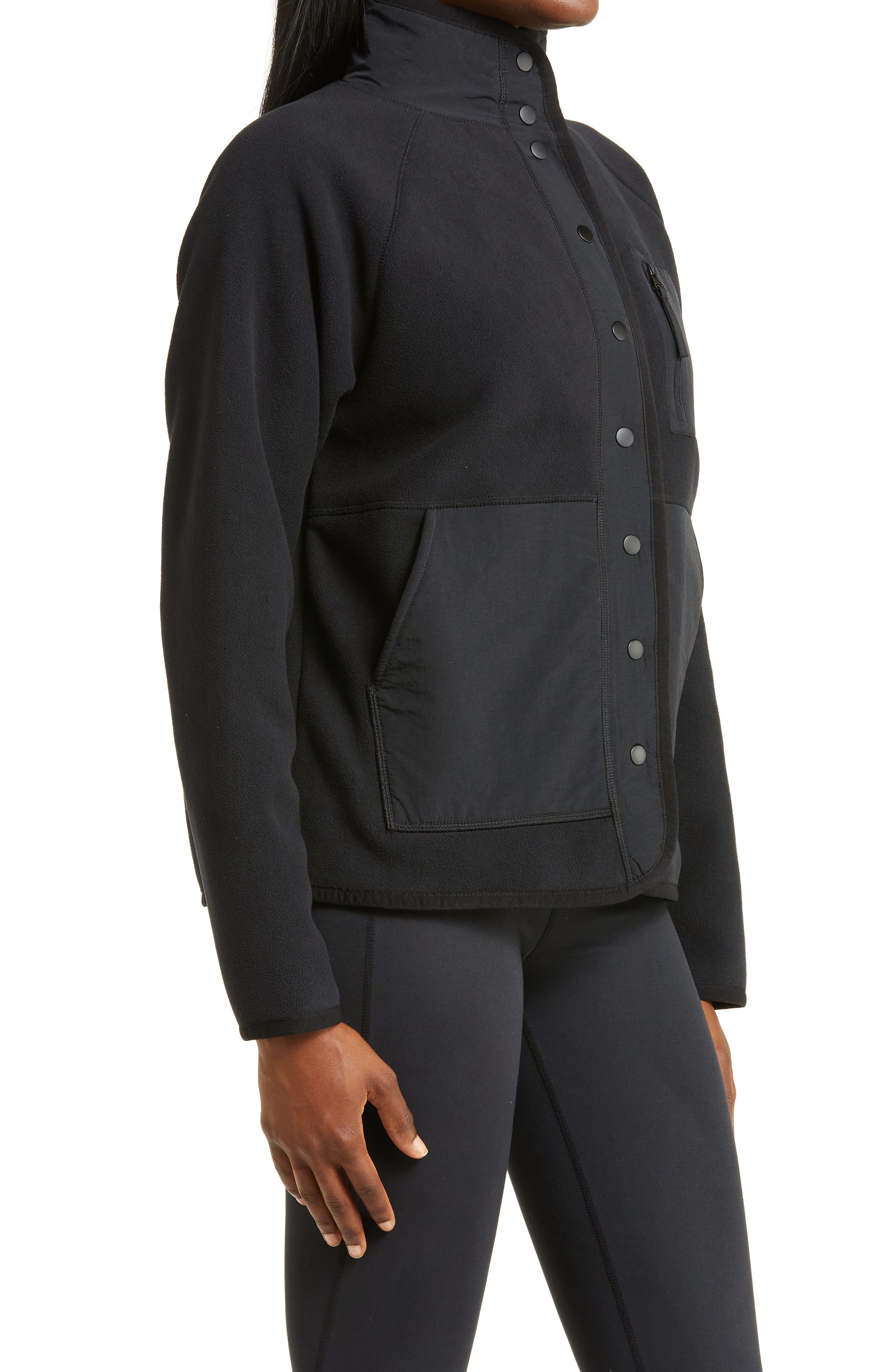 Zella Layer Up Jacket with Faux Shearling Lining | Nordstrom