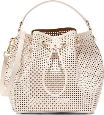 Cole Haan Lidia Perforated Leather Bucket Bag | Nordstrom