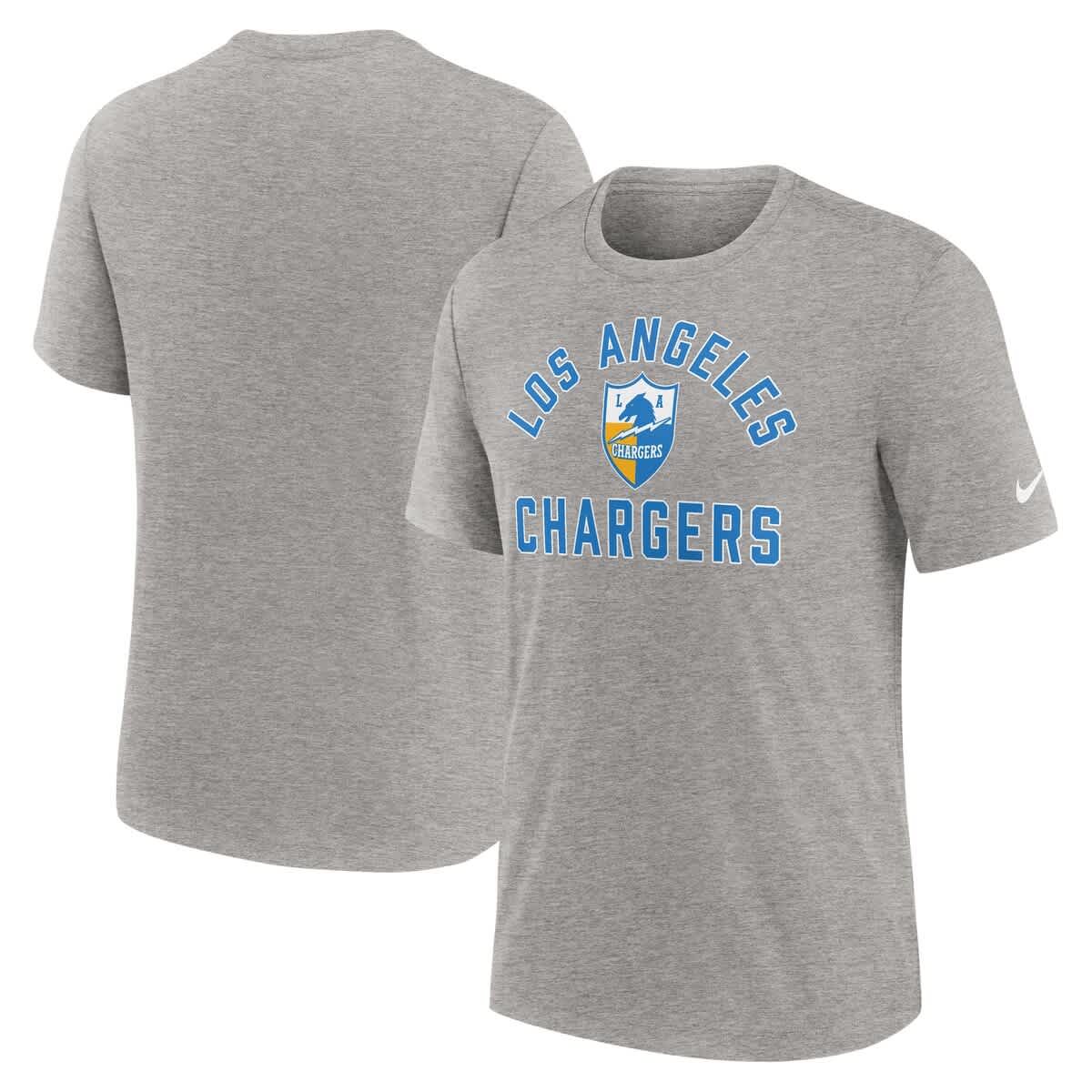 Nike Men's Nike Heather Gray Los Angeles Chargers Favorable Timeline ...