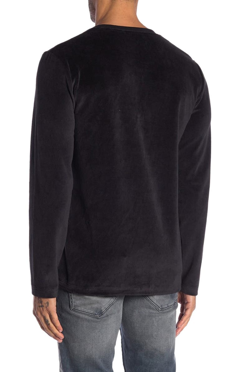 LINDBERGH Eclipse Embroidered Velvet Sweater | Nordstromrack