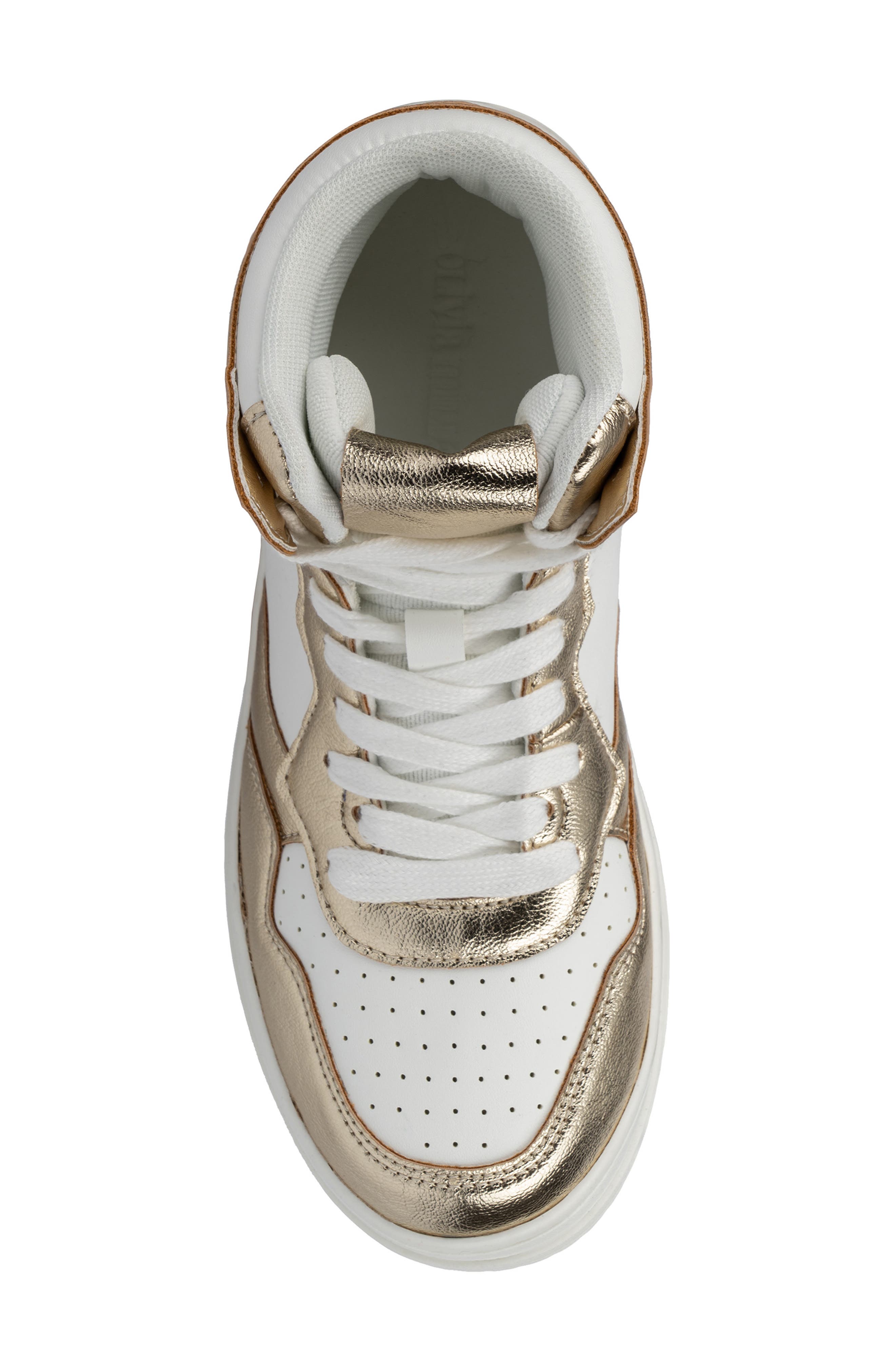 OLIVIA MILLER Thea Metallic High Top Sneaker (Women) | Nordstromrack
