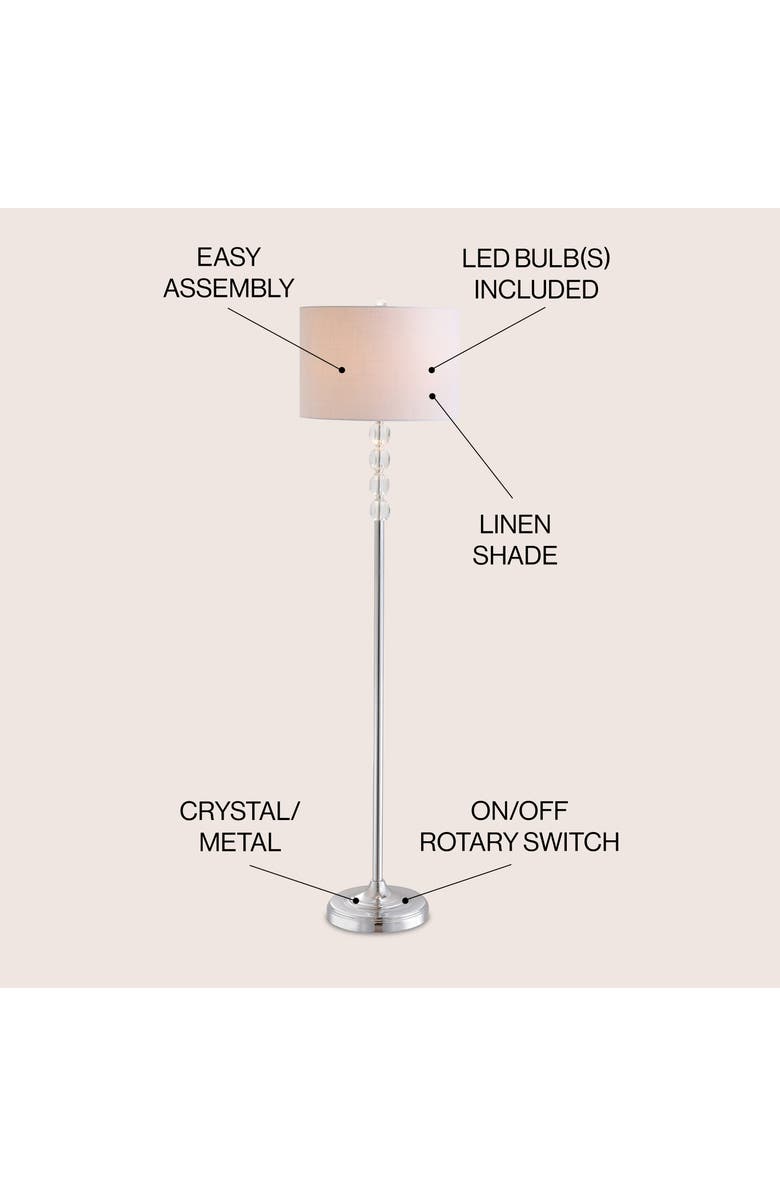 JONATHAN Y Aubrey Crystal / Metal LED Floor Lamp | Nordstrom