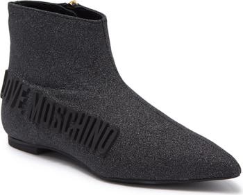 Love Moschino Glitter Nero Ankle Boot (Women) | Nordstromrack