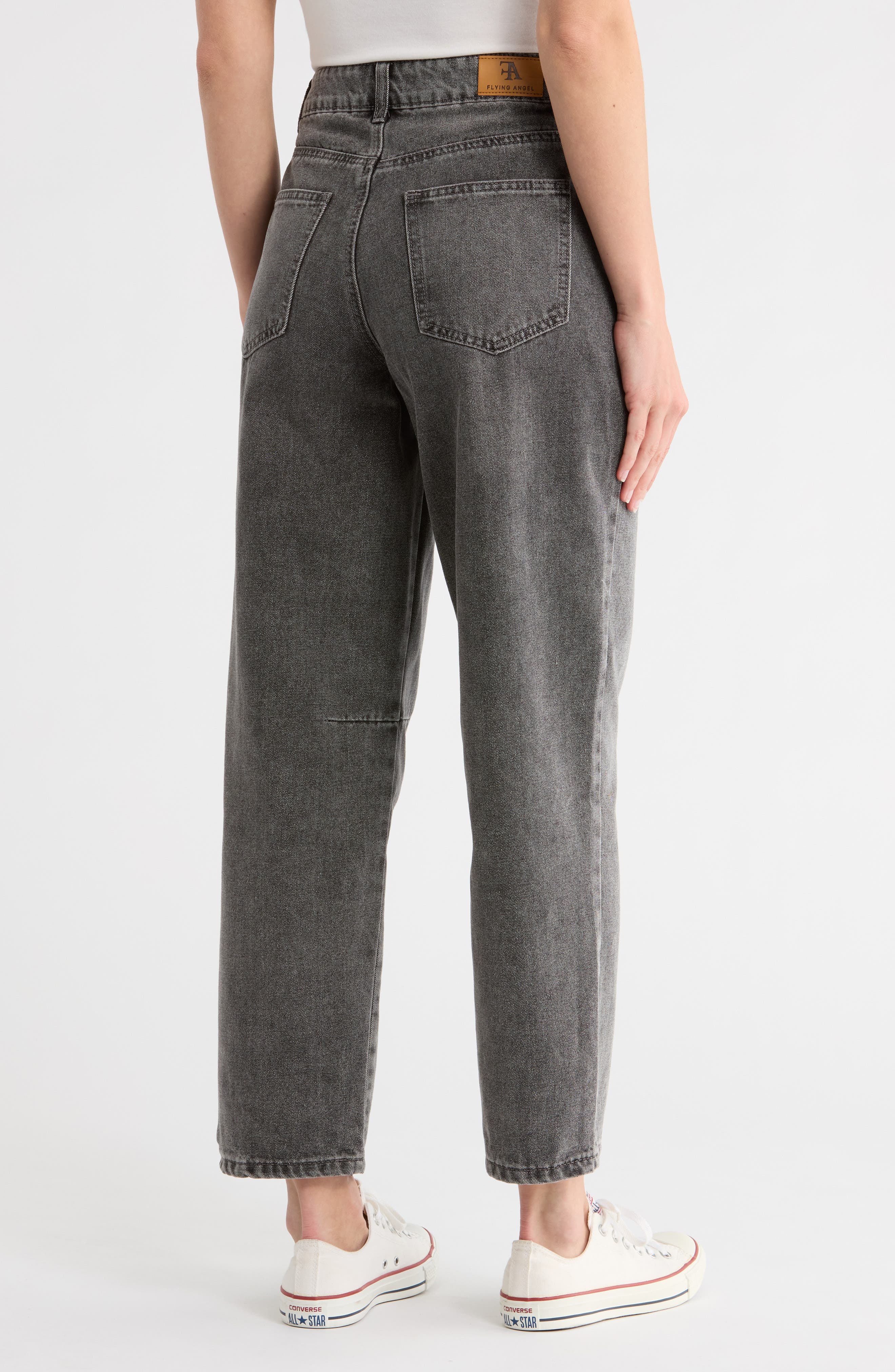 FLYING ANGEL Darted Barrel Leg Jeans | Nordstromrack