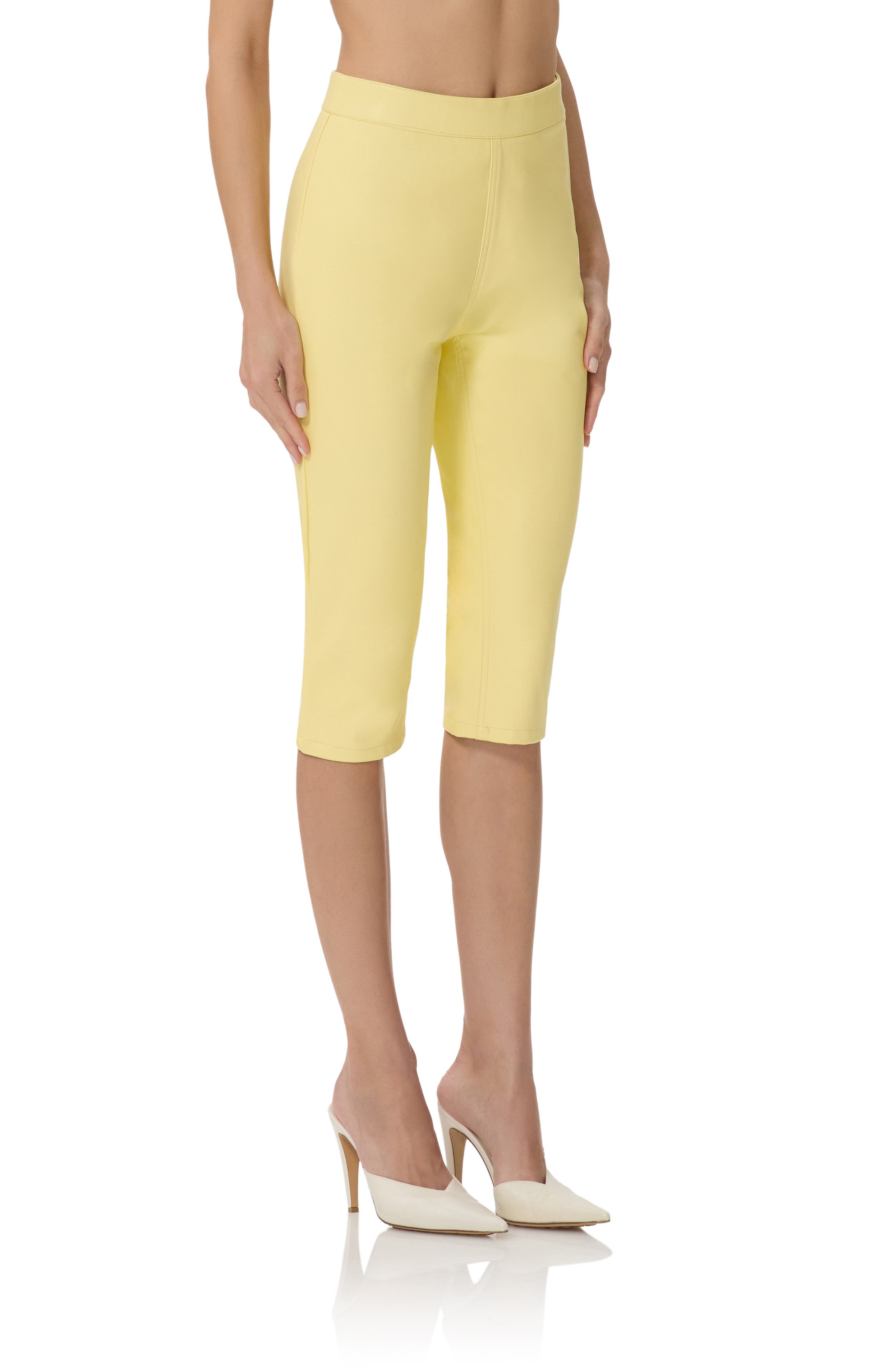 AFRM Calla Faux Leather Capri Pants | Nordstrom