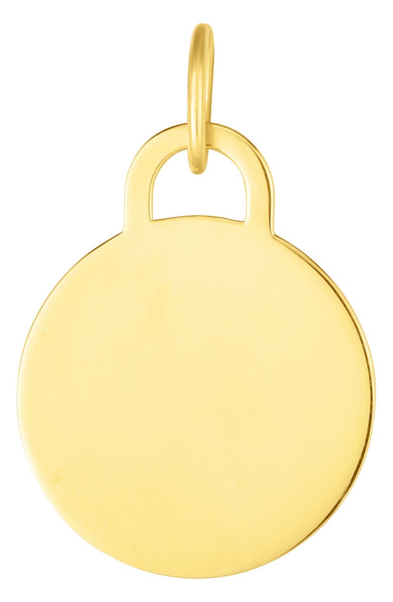 KARAT RUSH 14K Yellow Gold Circle Charm | Nordstromrack