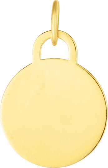 KARAT RUSH 14K Yellow Gold Circle Charm | Nordstromrack