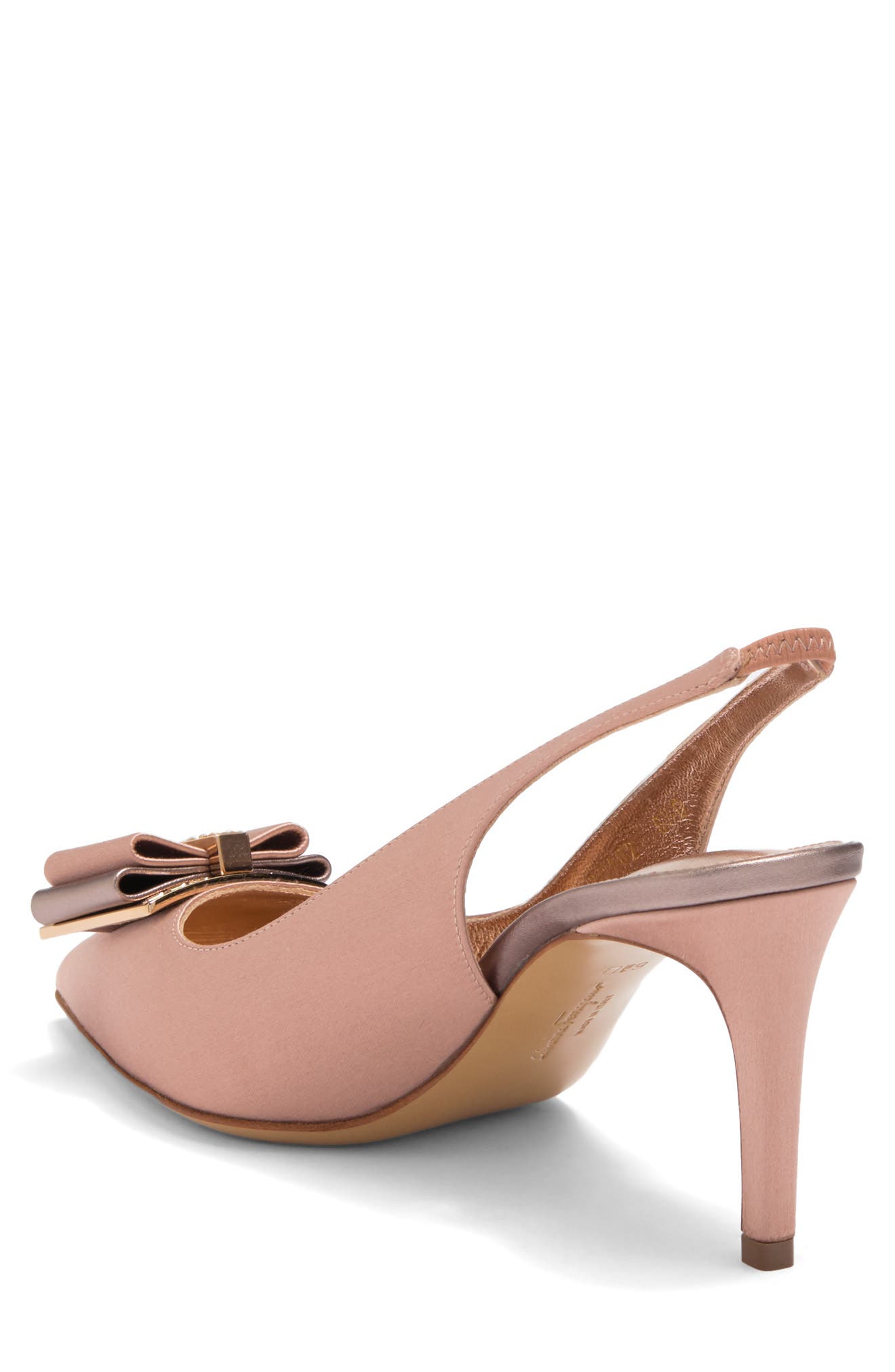 FERRAGAMO Double Bow Slingback Pump - Wide Width | Nordstromrack