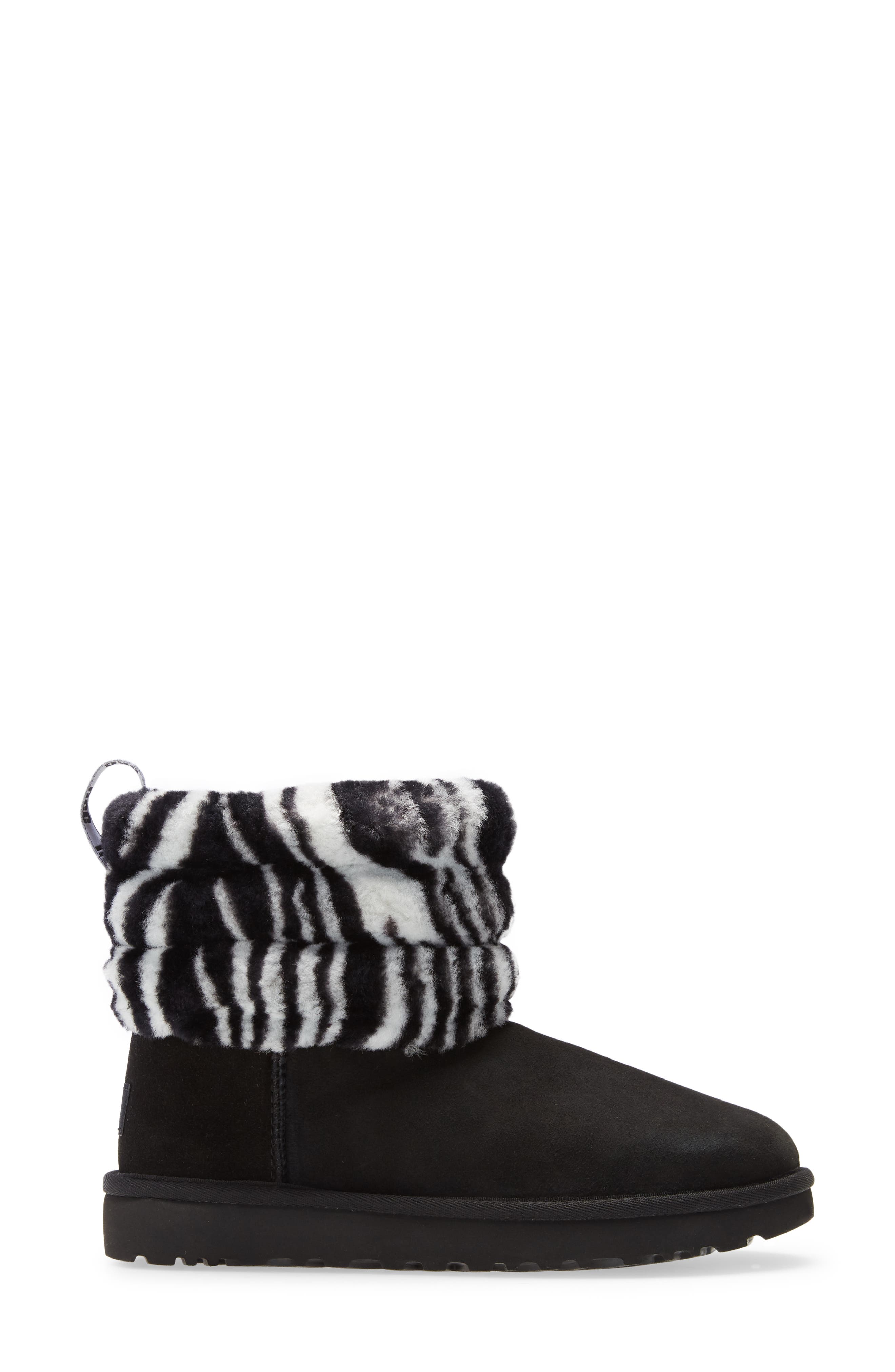 UGG® Mini Fluff Quilted Animal Print Boot (Women) | Nordstromrack